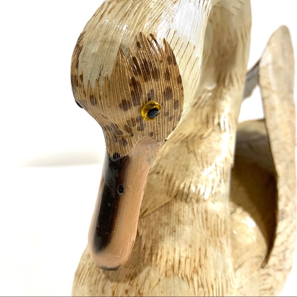 Vintage | Accents | Vintage Straw Reed Handmade Swan Amber Eyes | Poshmark